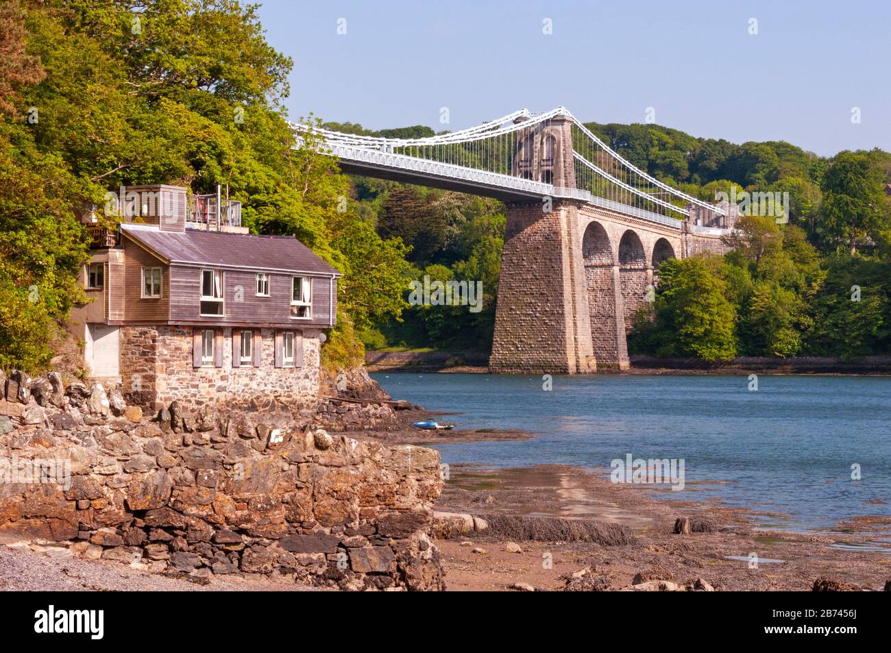 Menai Bridge, Anglesey, Wales Stock Photo - Alamy