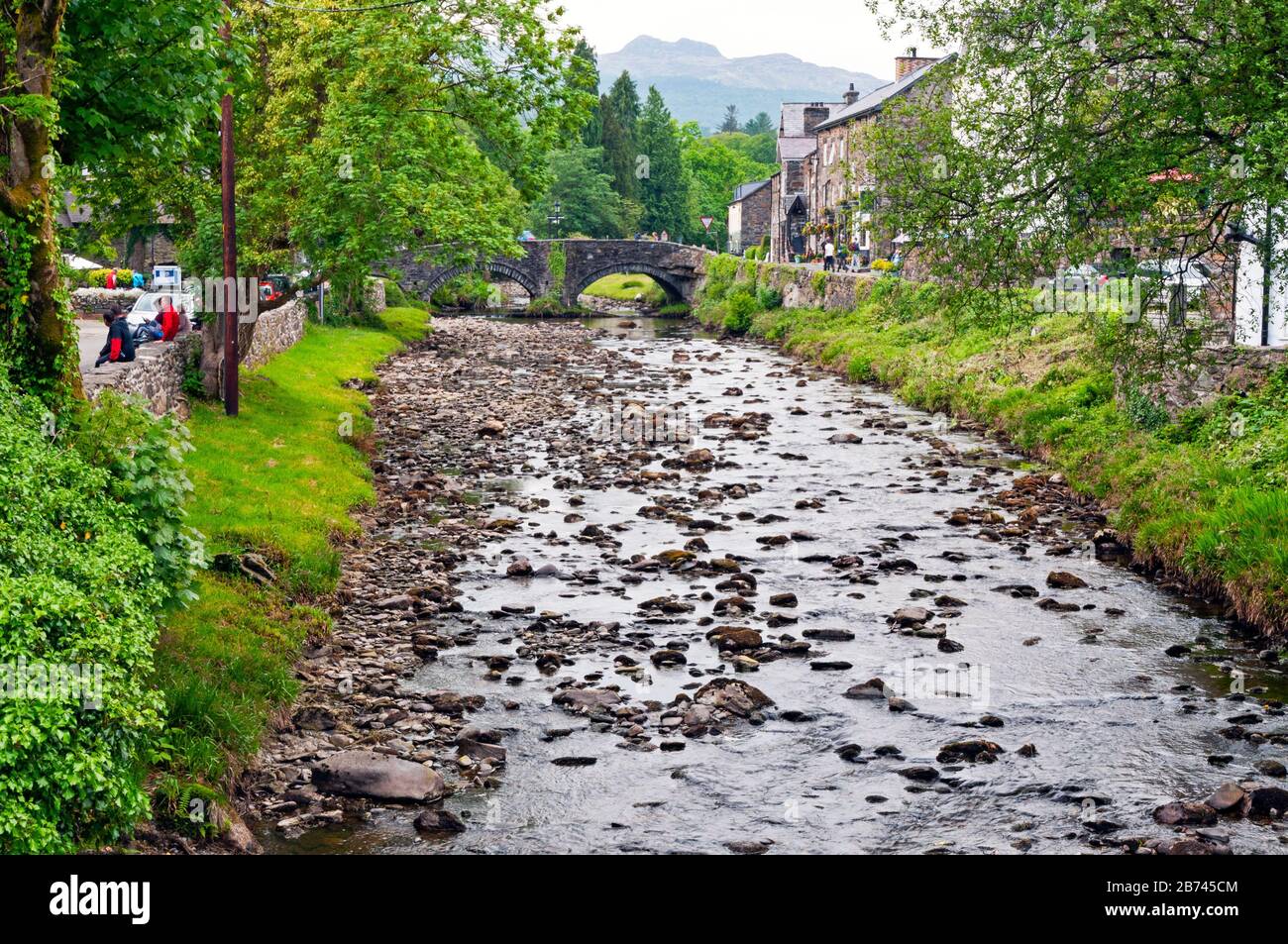 Charming Beddgelert, Wales Stock Photo - Alamy