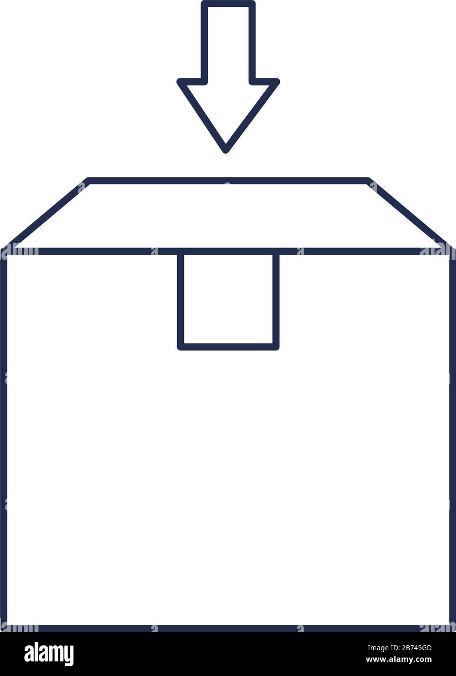 box package cargo isolated icon Stock Vector Image & Art - Alamy