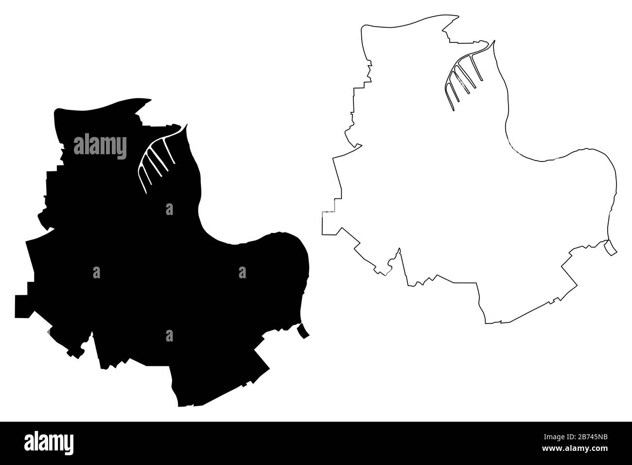 Neuss map hi-res stock photography and images - Alamy