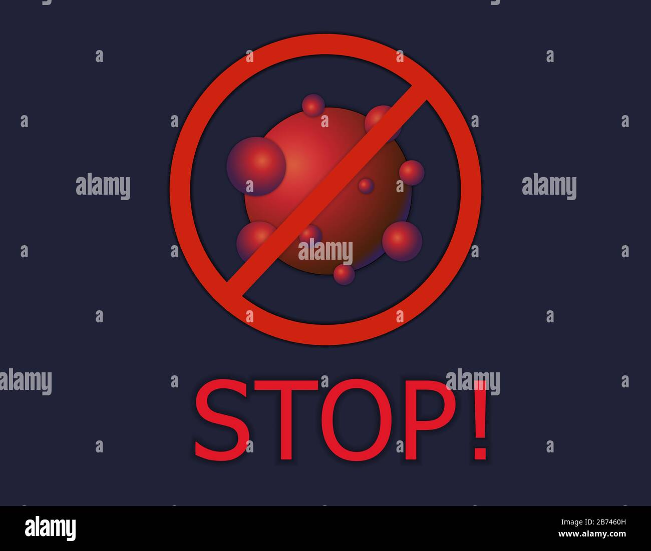 Covid-19 coronavirus, stop virus sign infection outbreak danger vector ...