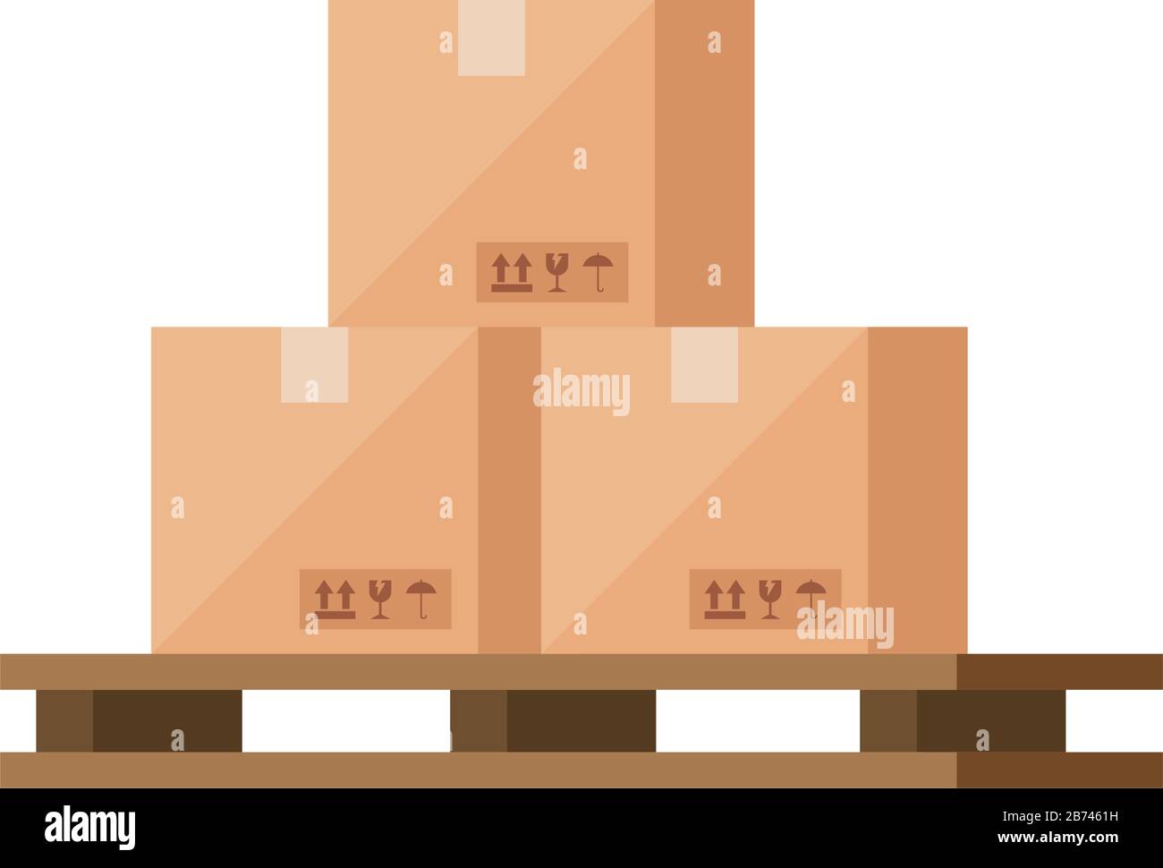 boxes packages cargo isolated icons Stock Vector Image & Art - Alamy