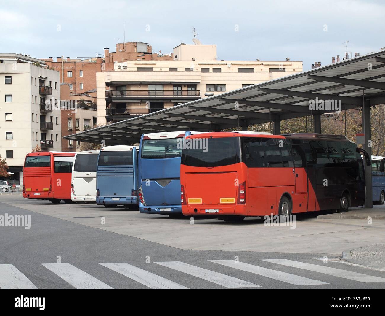 Bus stop bus station rear hi-res stock photography and images - Alamy
