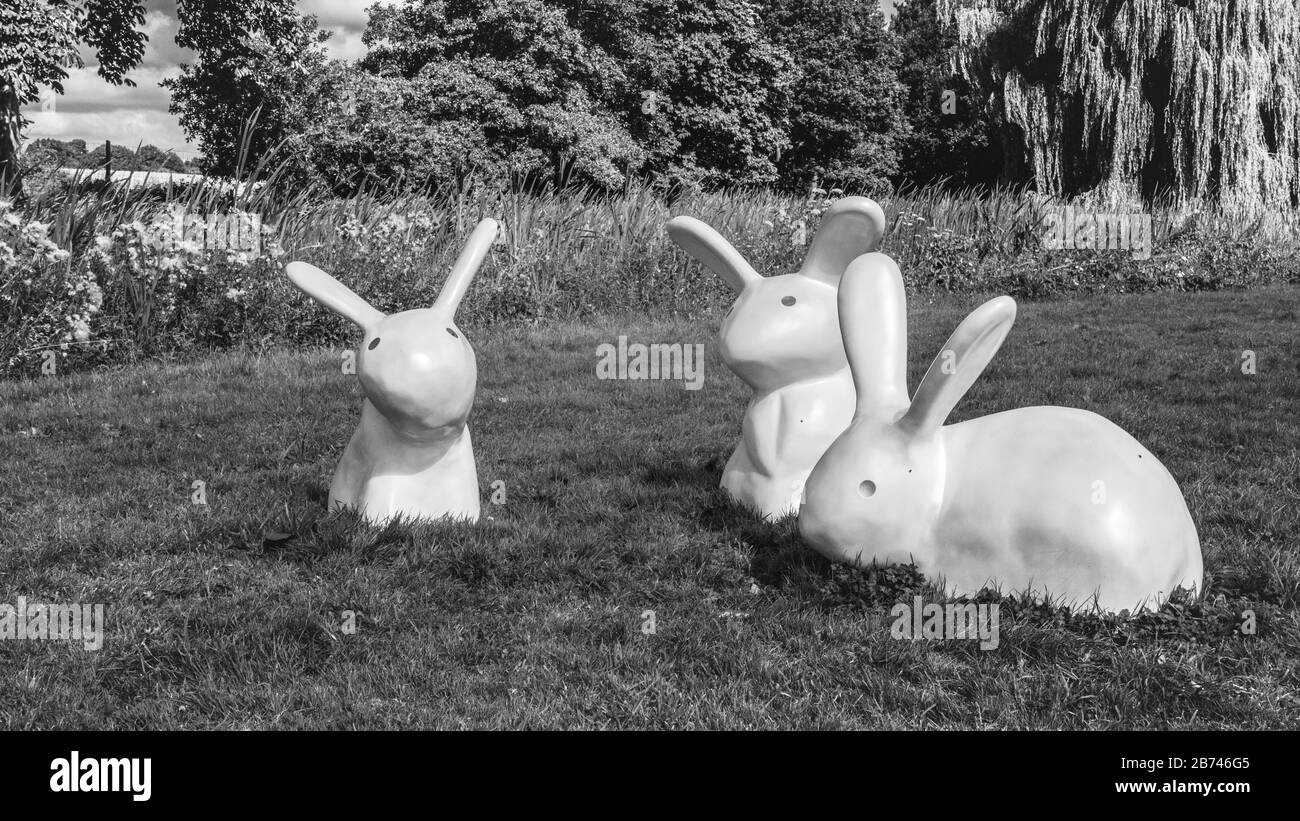 marks hall sculpture colchester essex england uk Stock Photo - Alamy