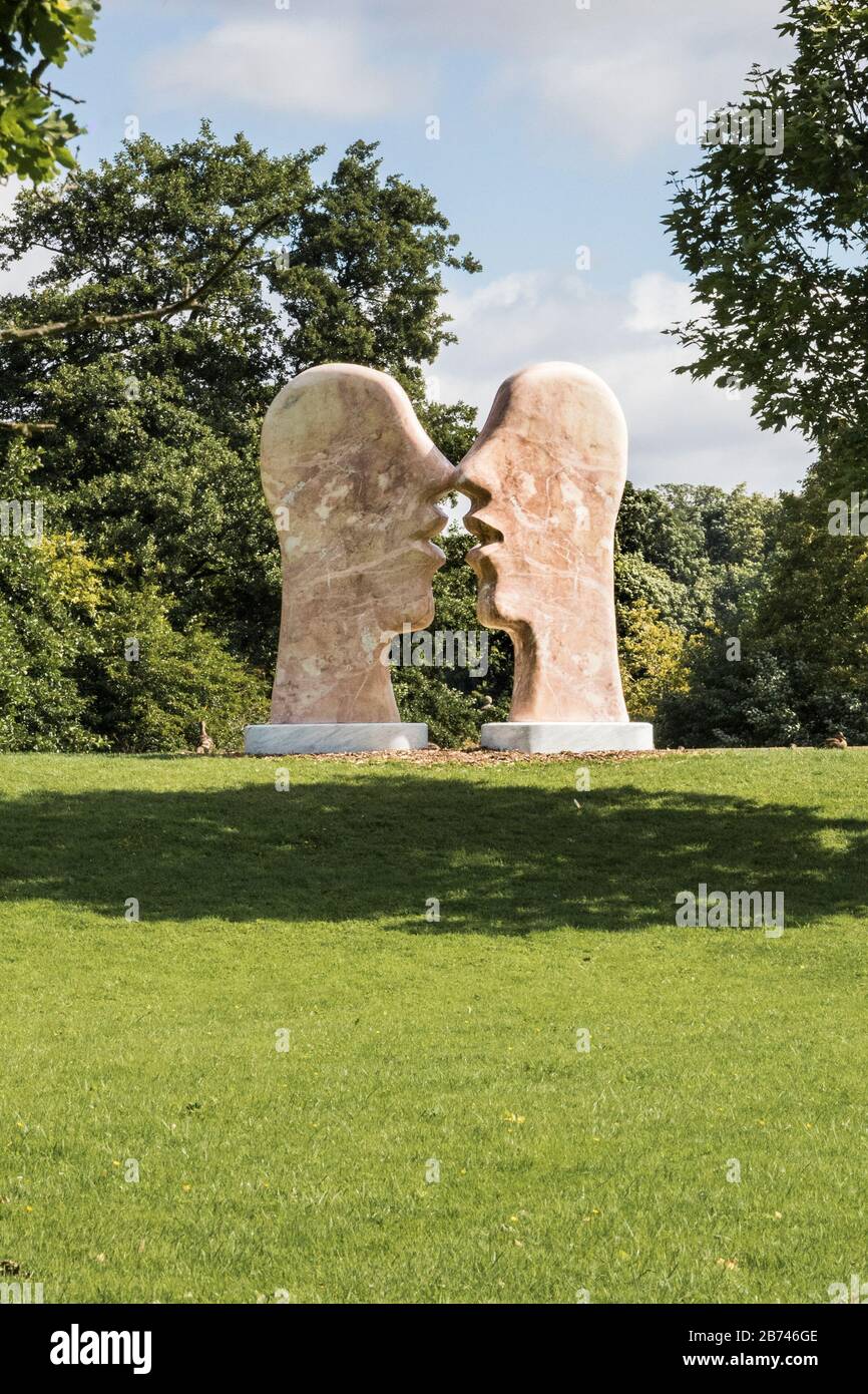 marks hall sculpture colchester essex england uk Stock Photo - Alamy