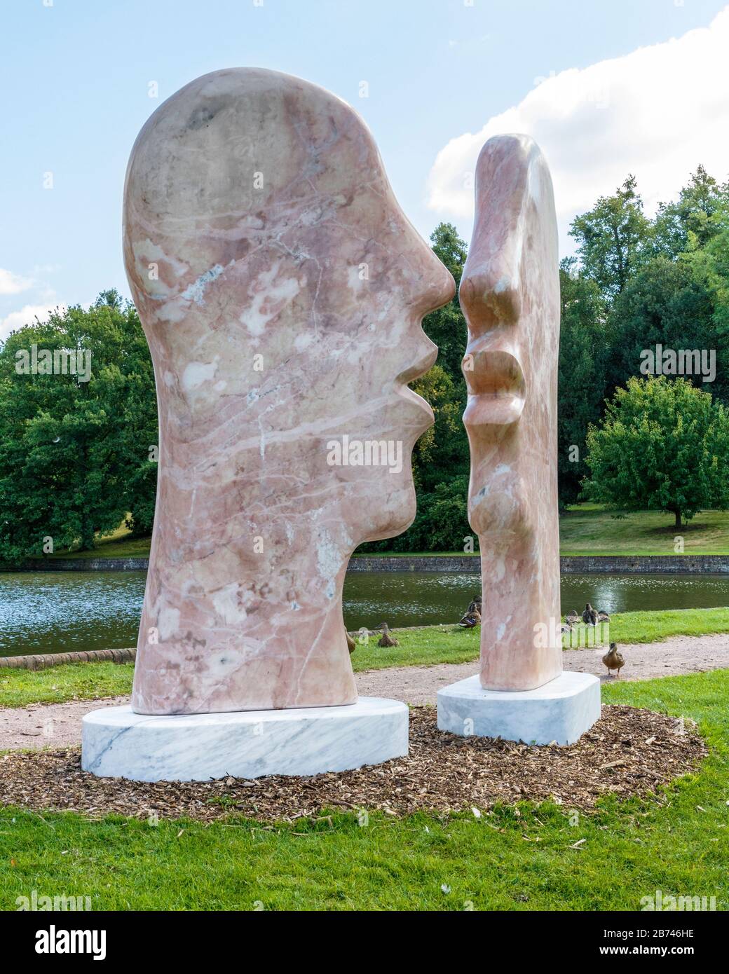 marks hall sculpture colchester essex england uk Stock Photo - Alamy