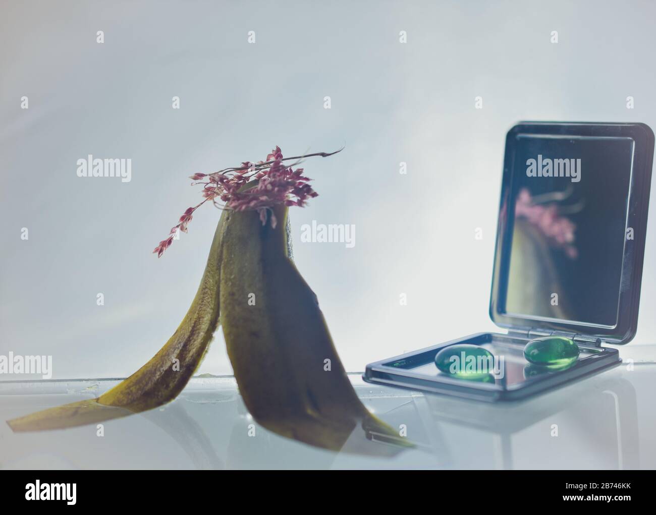 mermaid shaped banana on pool Stock Photo - Alamy