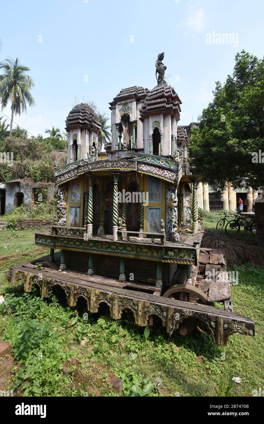Wooden Pancha Ratna Rath or Five Pinnacled Chariot that was built on ...