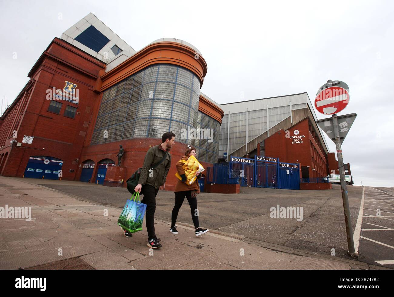 Outside view of ibrox stadium hi-res stock photography and images - Alamy