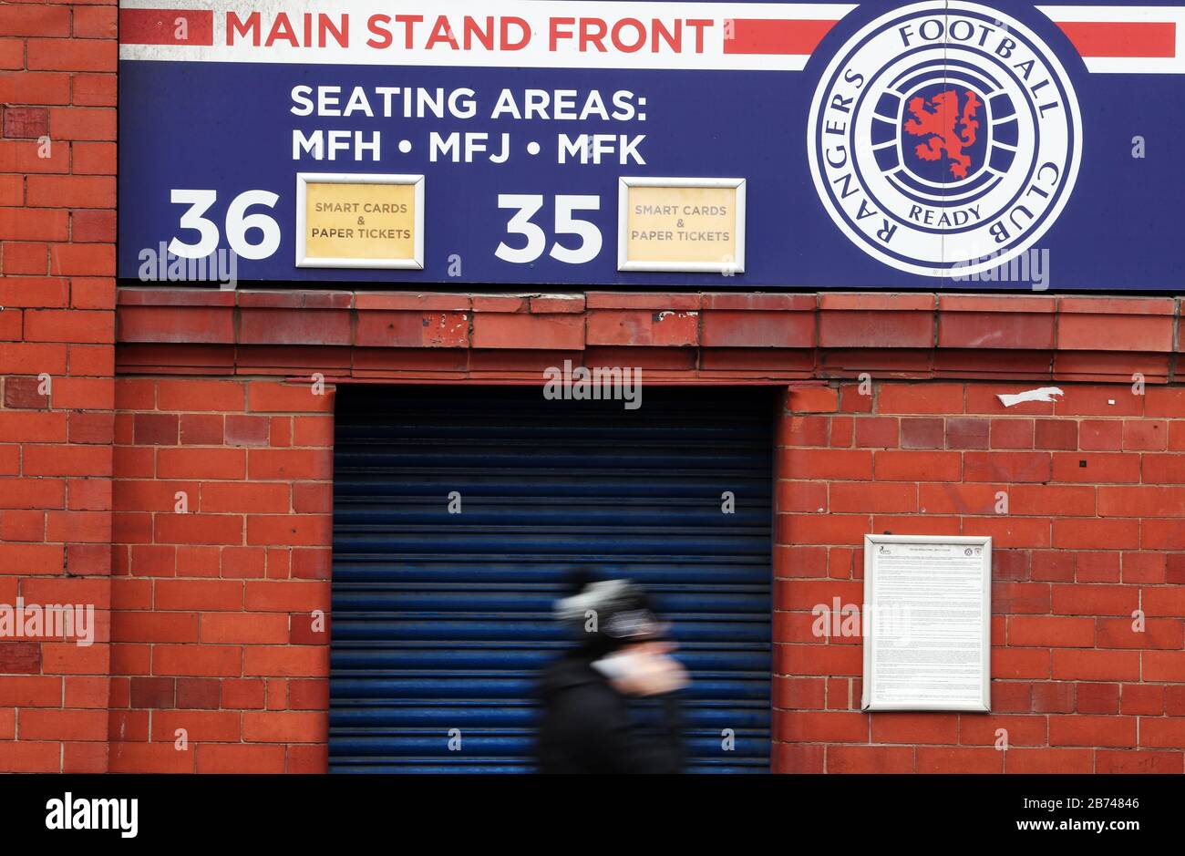 Outside view of ibrox stadium hi-res stock photography and images - Alamy
