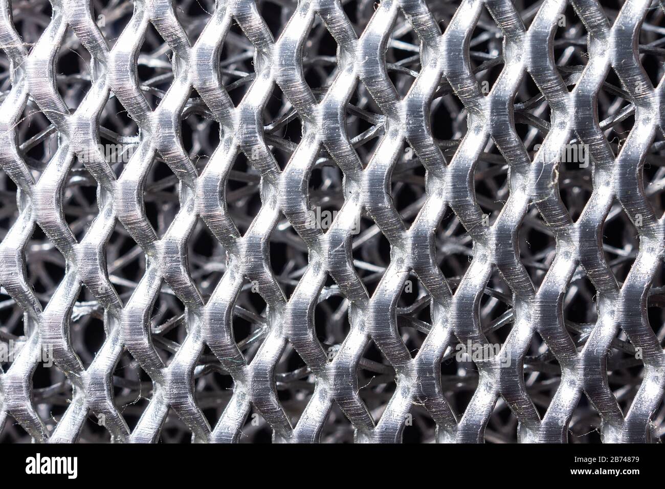 Background texture of an old kitchen exhaust hoods filter Stock Photo ...