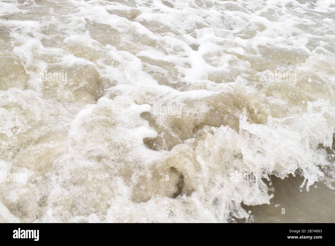 Soft wave in the beach Stock Photo - Alamy