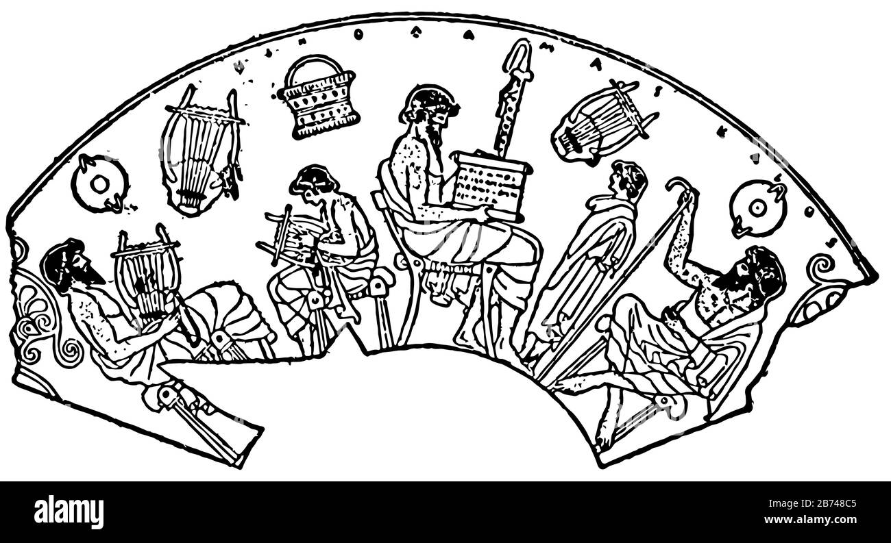 Lyre painting hi-res stock photography and images - Alamy