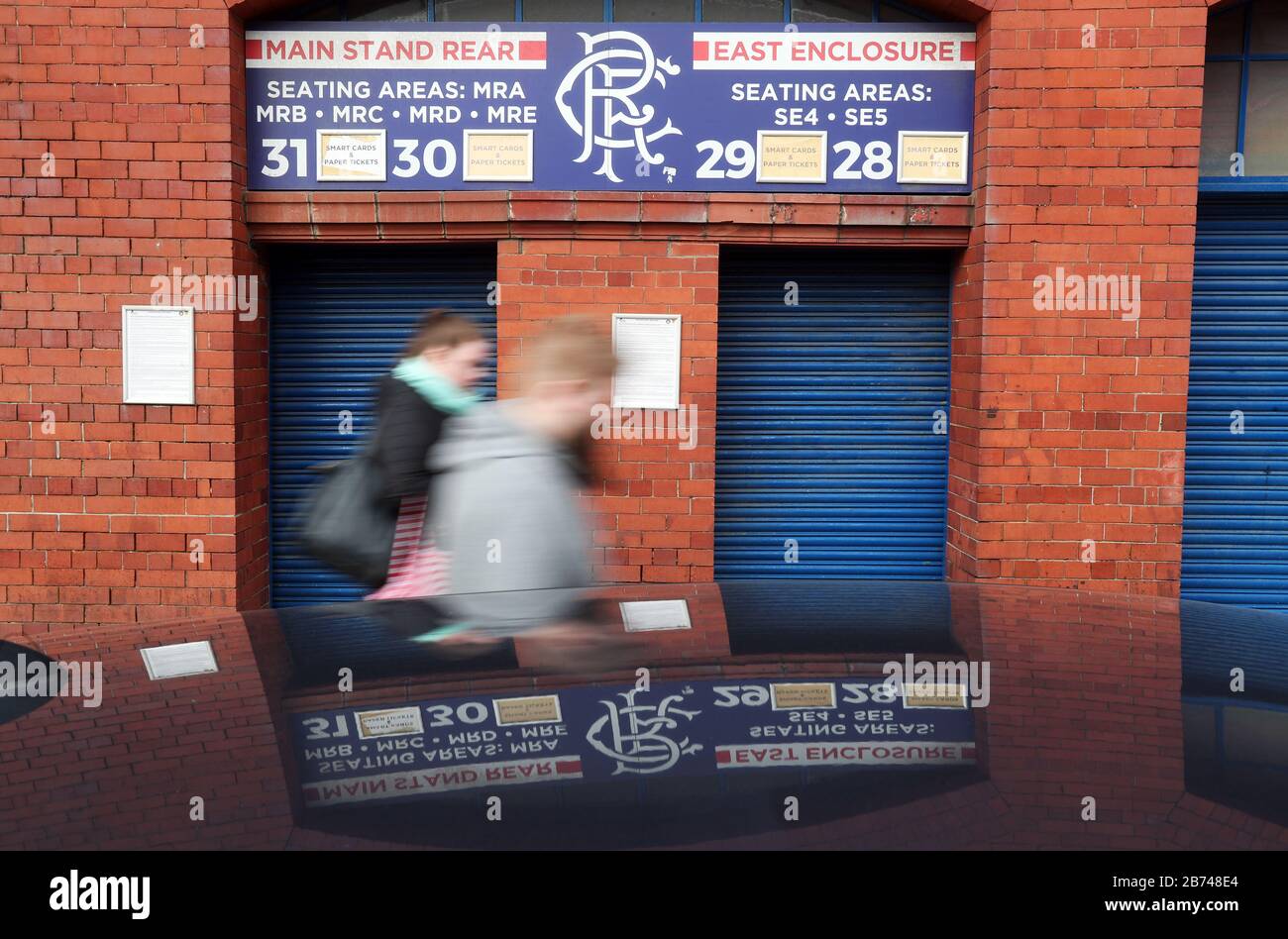 Outside view of ibrox stadium hi-res stock photography and images - Alamy