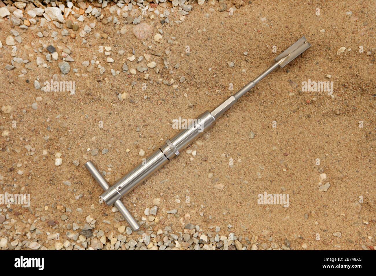 vane test for soil share strenght testings. Soil sample collected from ...