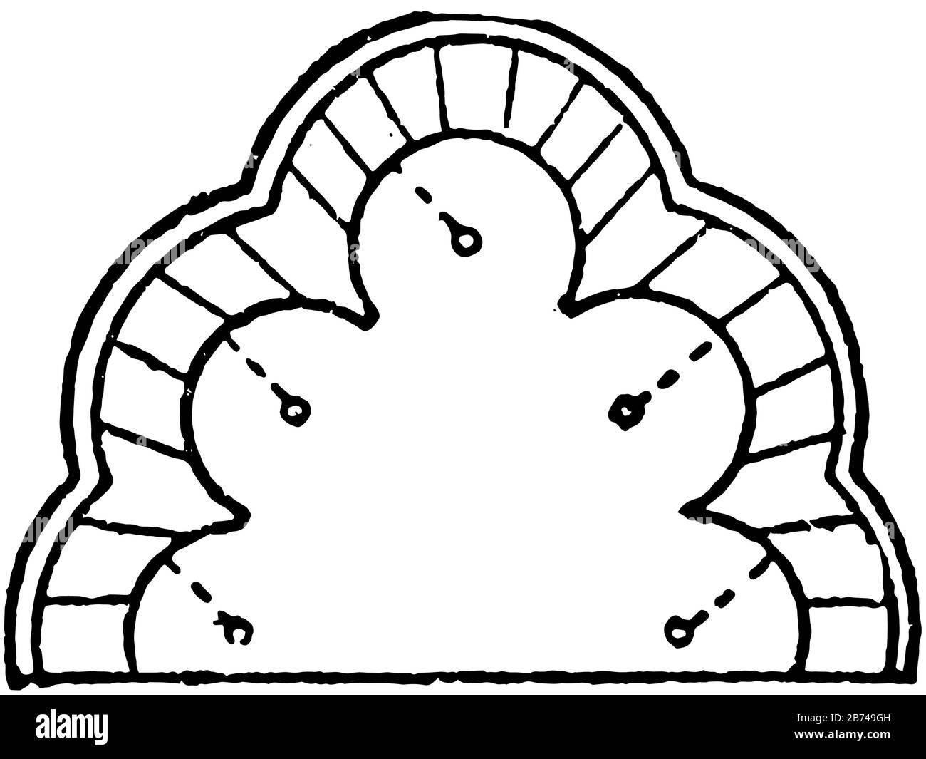 Multifoil Arc invented by the Moors, Cusped, keystone, Multifoil ...