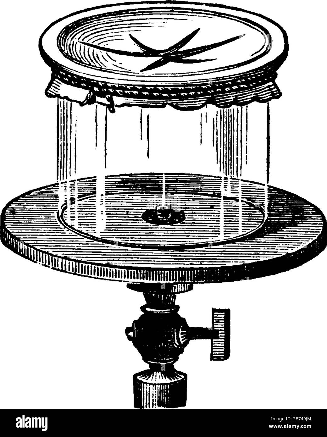 This diagram represents Vacuum, vintage line drawing or engraving ...