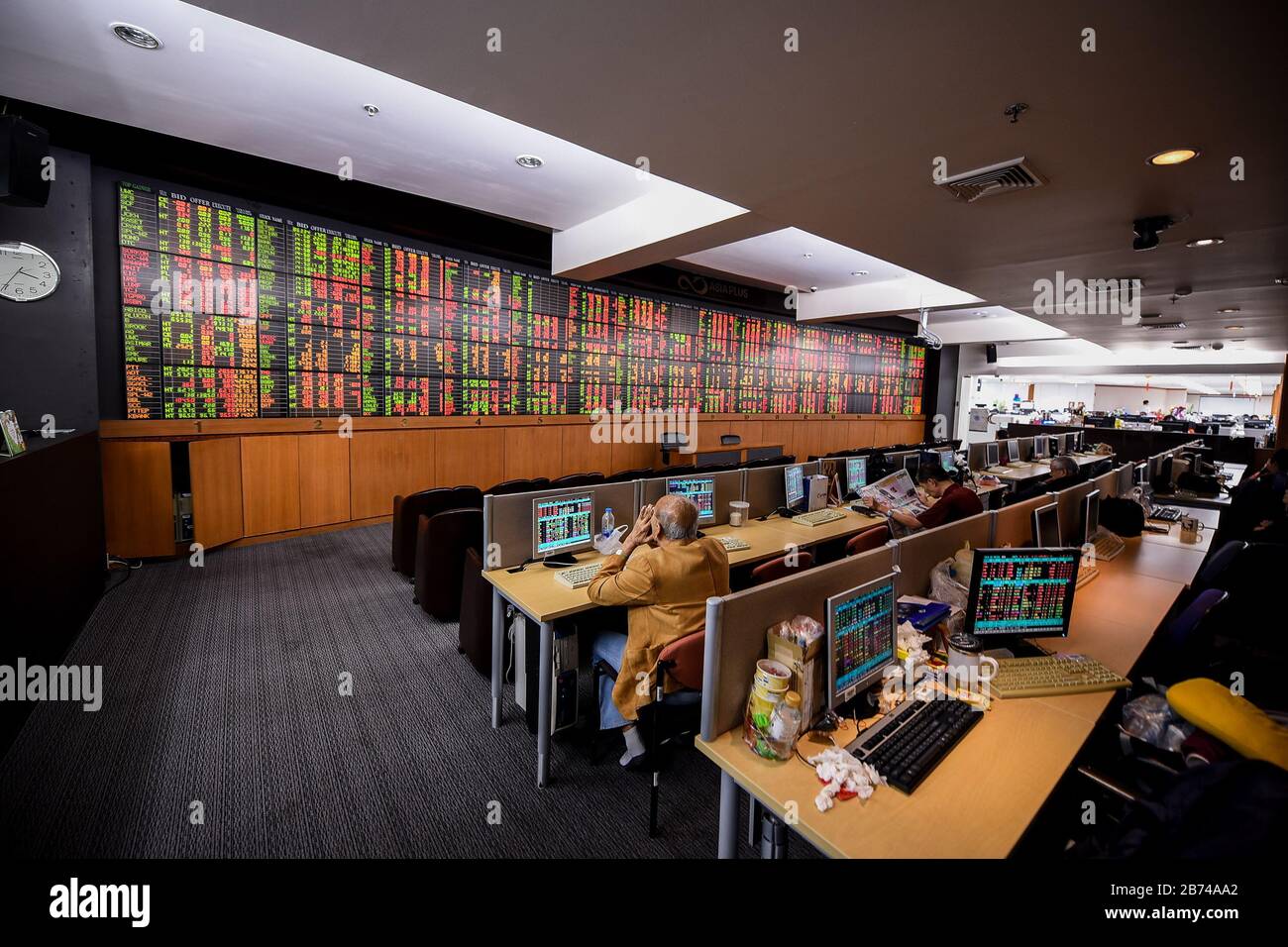 Asia Plus Logo Bangkok, Thailand. 13th Mar, 2020. A Thai Investor