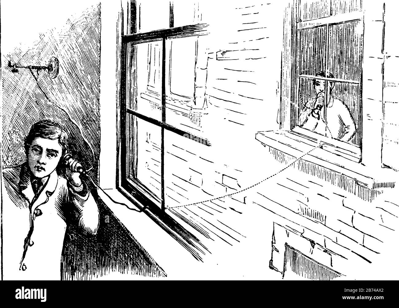 This illustration represents Telephone which is used for communication ...