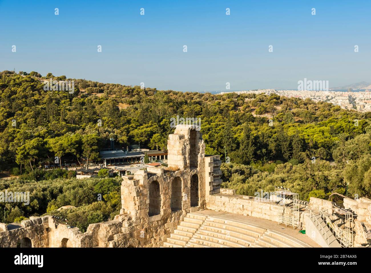 View of Acropolis. Famous place in Athens - capital of Greece. Ancient ...