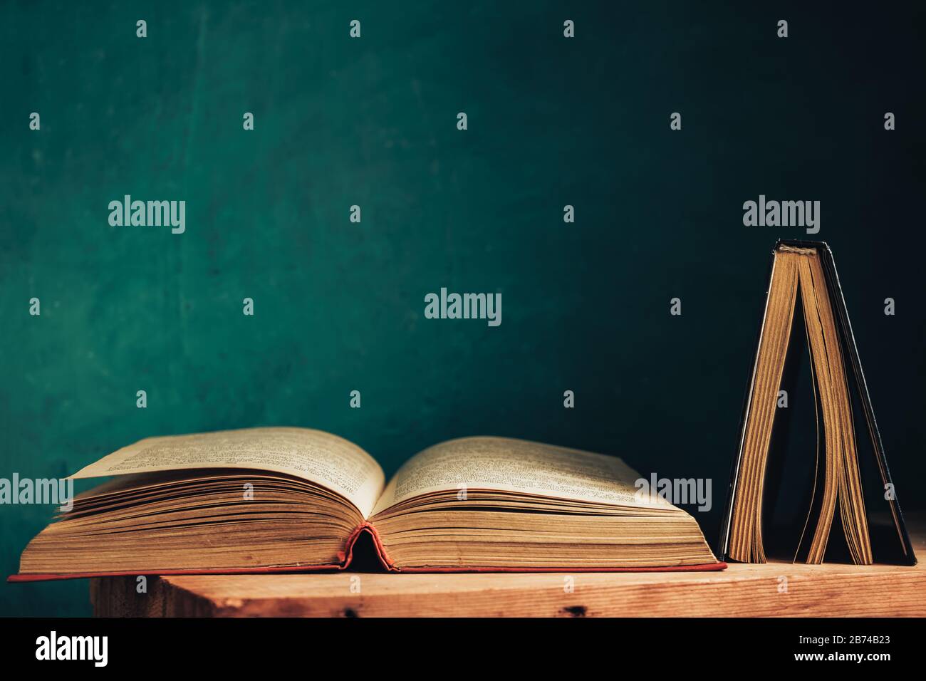 Beautiful vintage ancient books. Pattern background for design. The ...