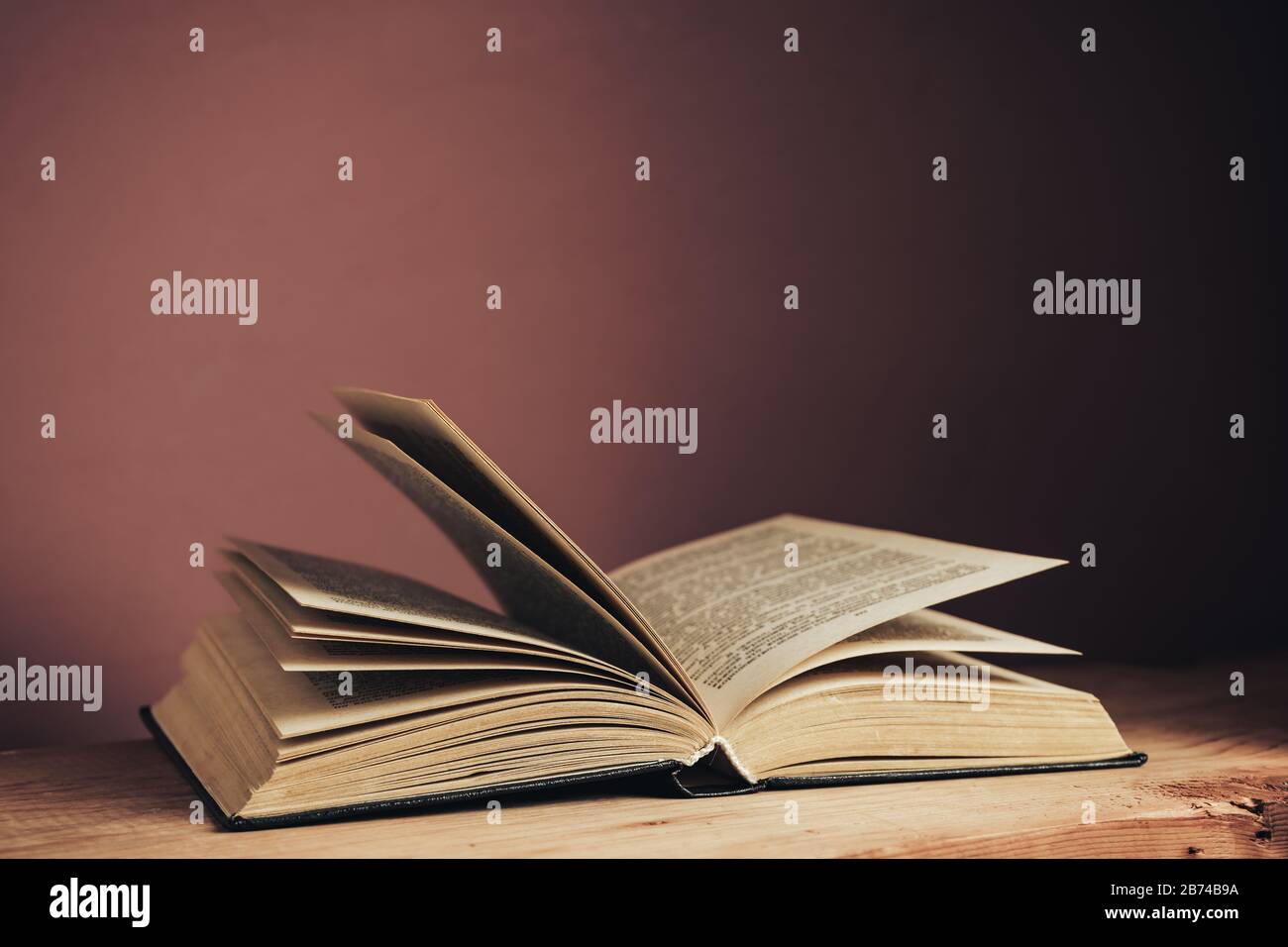 Beautiful open vintage ancient book. Pattern background for design. The ...