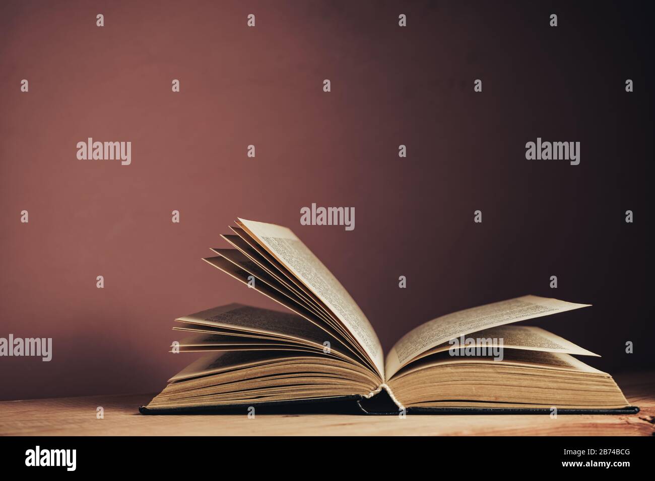 Beautiful open vintage ancient book. Pattern background for design. The ...