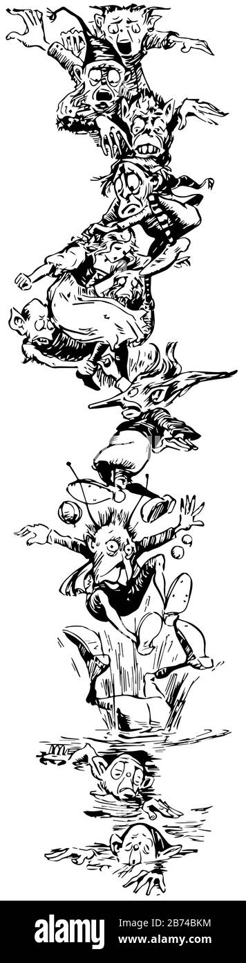 Goblins illustration hi-res stock photography and images - Alamy