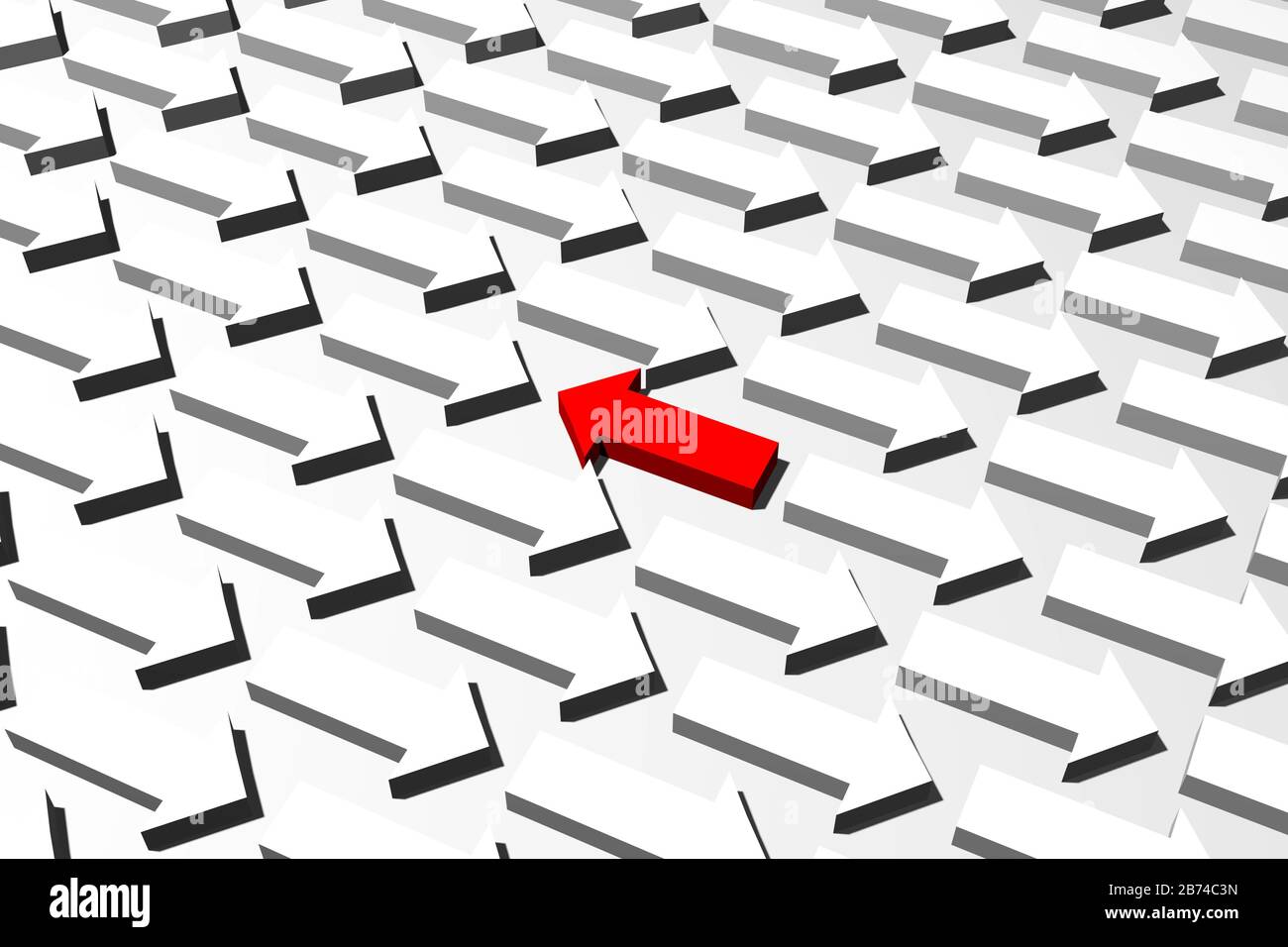 3D arrows concept - direction Stock Photo - Alamy
