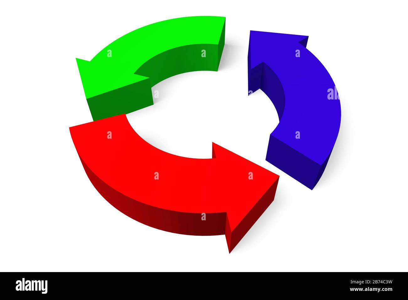 3D arrows concept - teamwork Stock Photo - Alamy