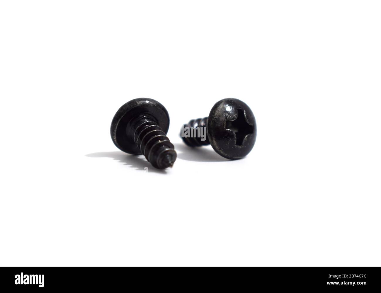 Computer Extension screw on white background Stock Photo - Alamy