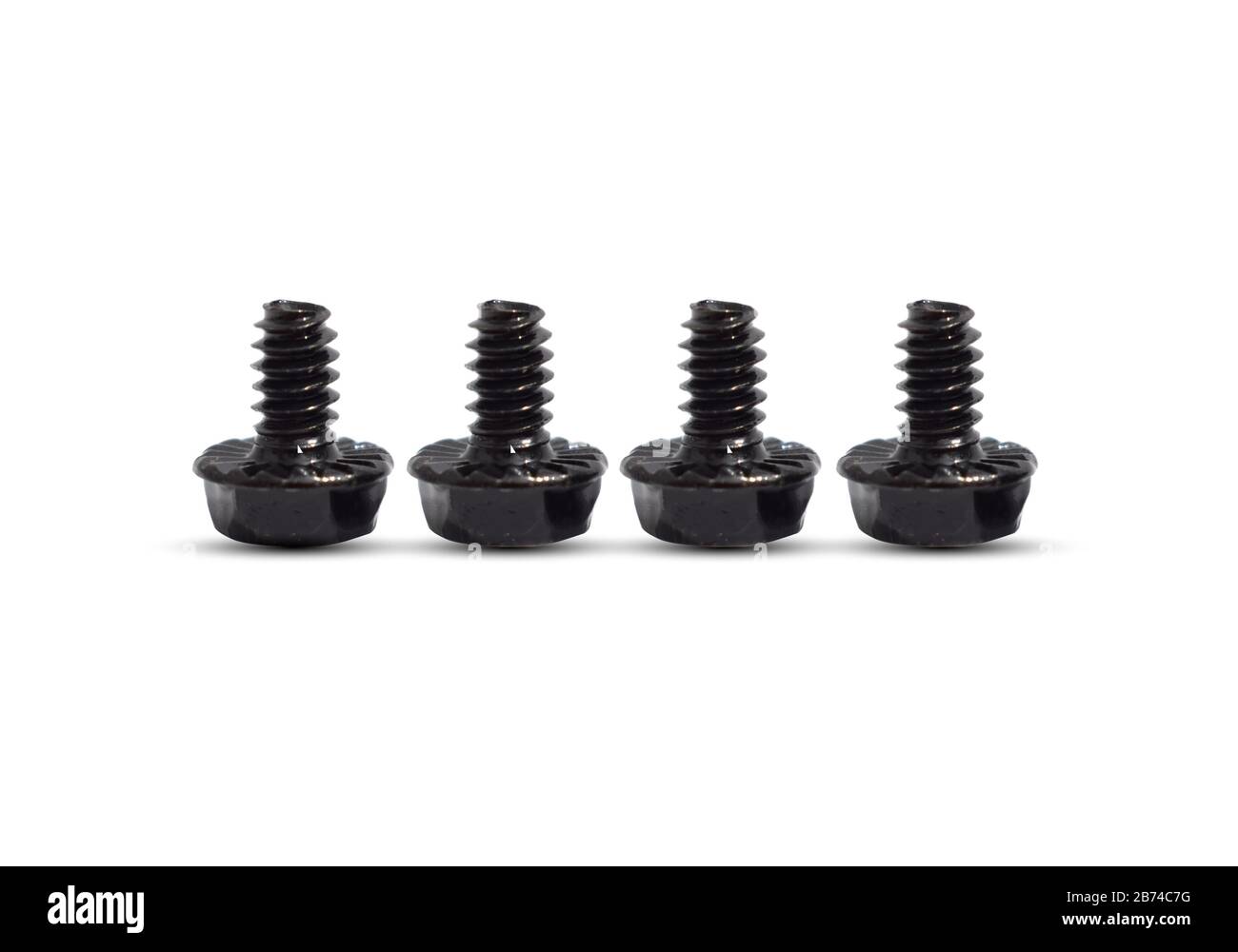 Computer Extension screw on white background Stock Photo - Alamy