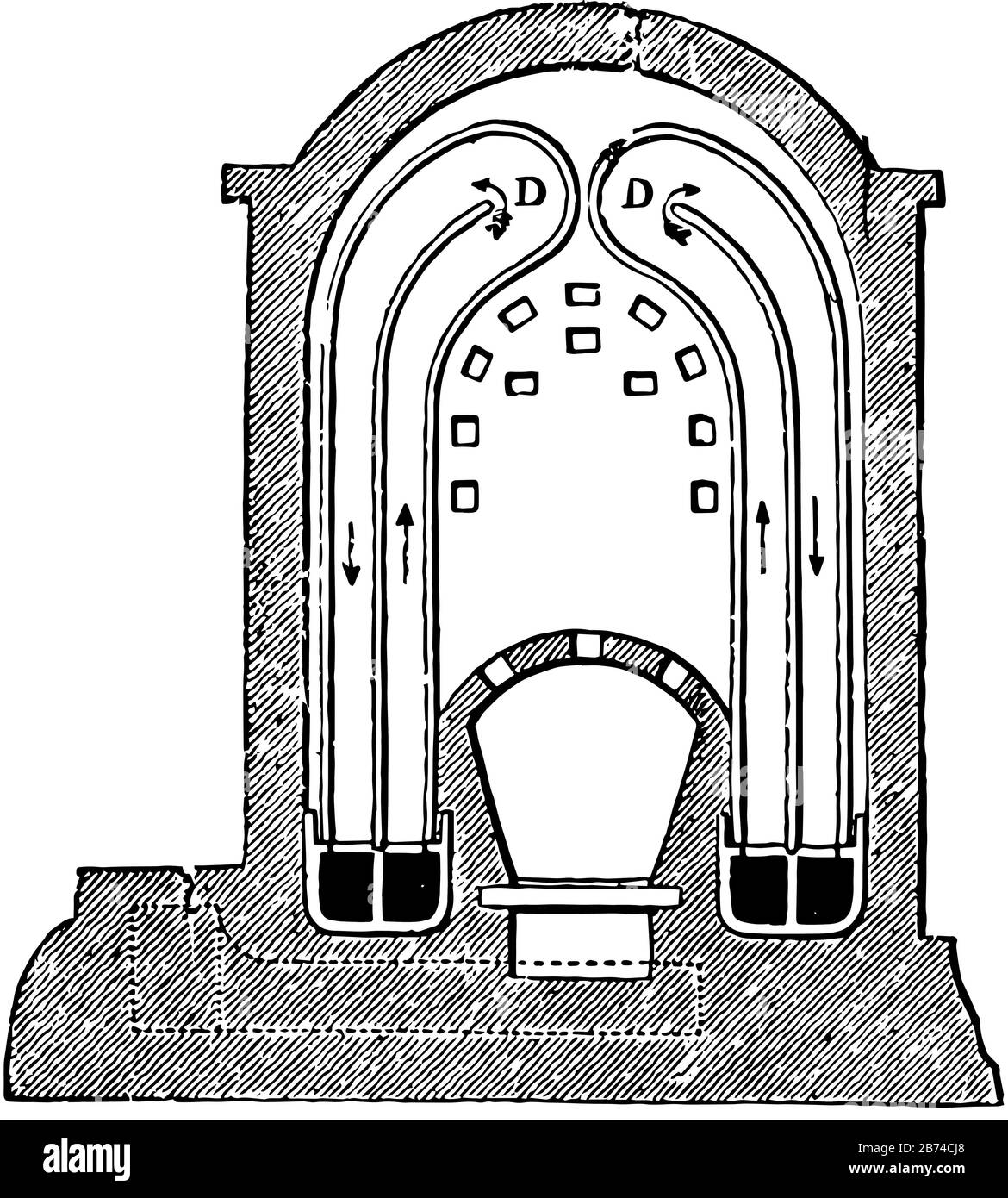 This illustration represents work function of Pistol Pipe Stove ...
