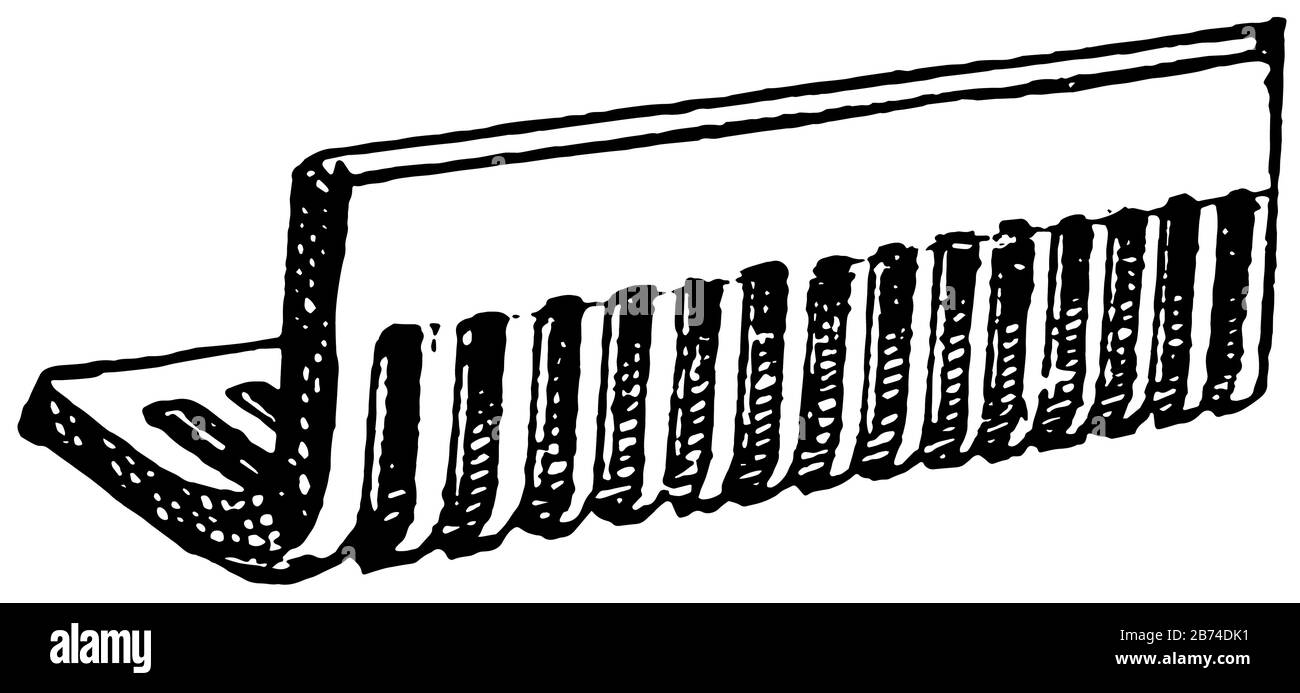 Grate which used as fuel, vintage line drawing or engraving ...