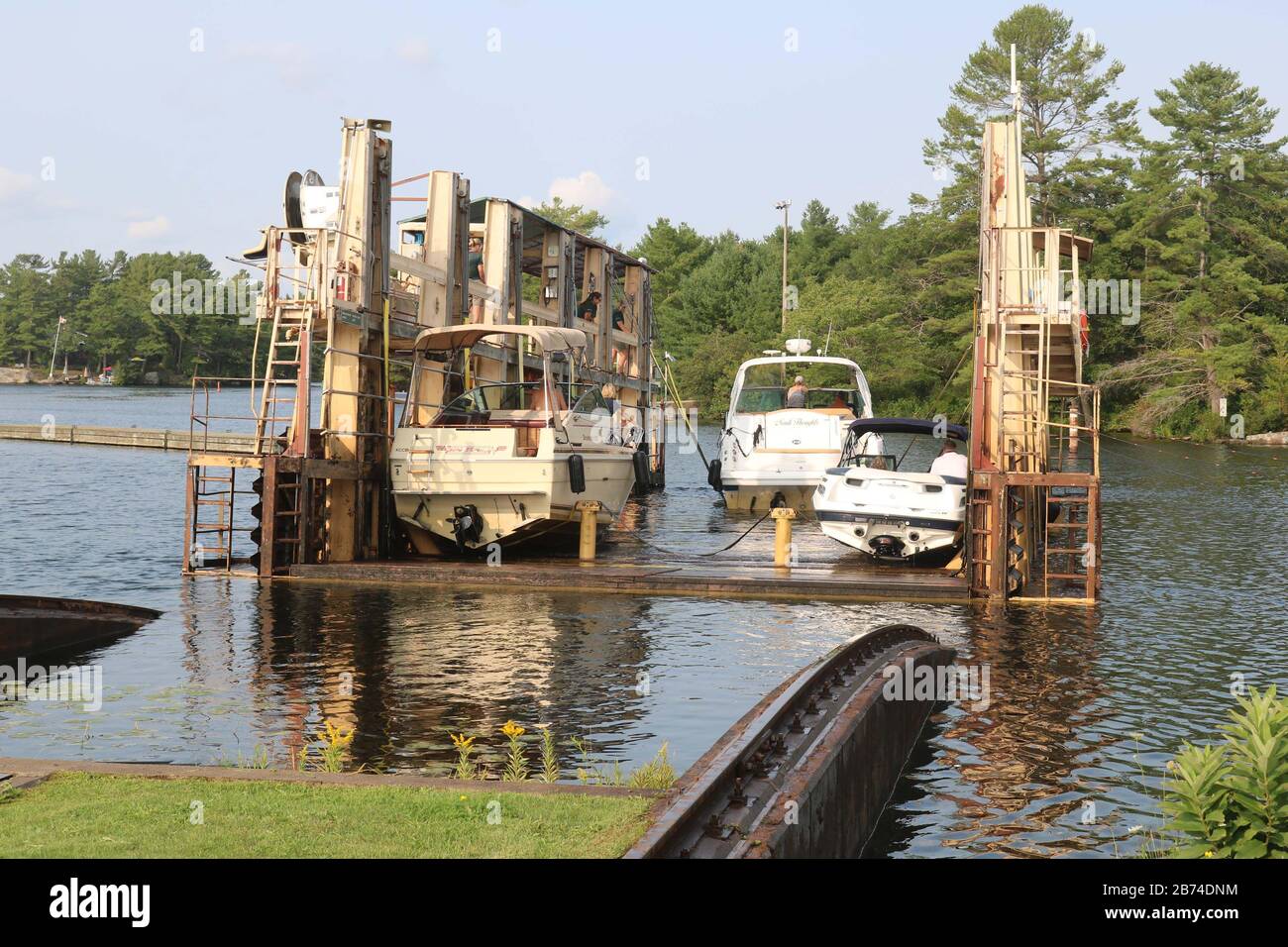 Marine Railway at Big Chute, Ontario Stock Photo - Alamy