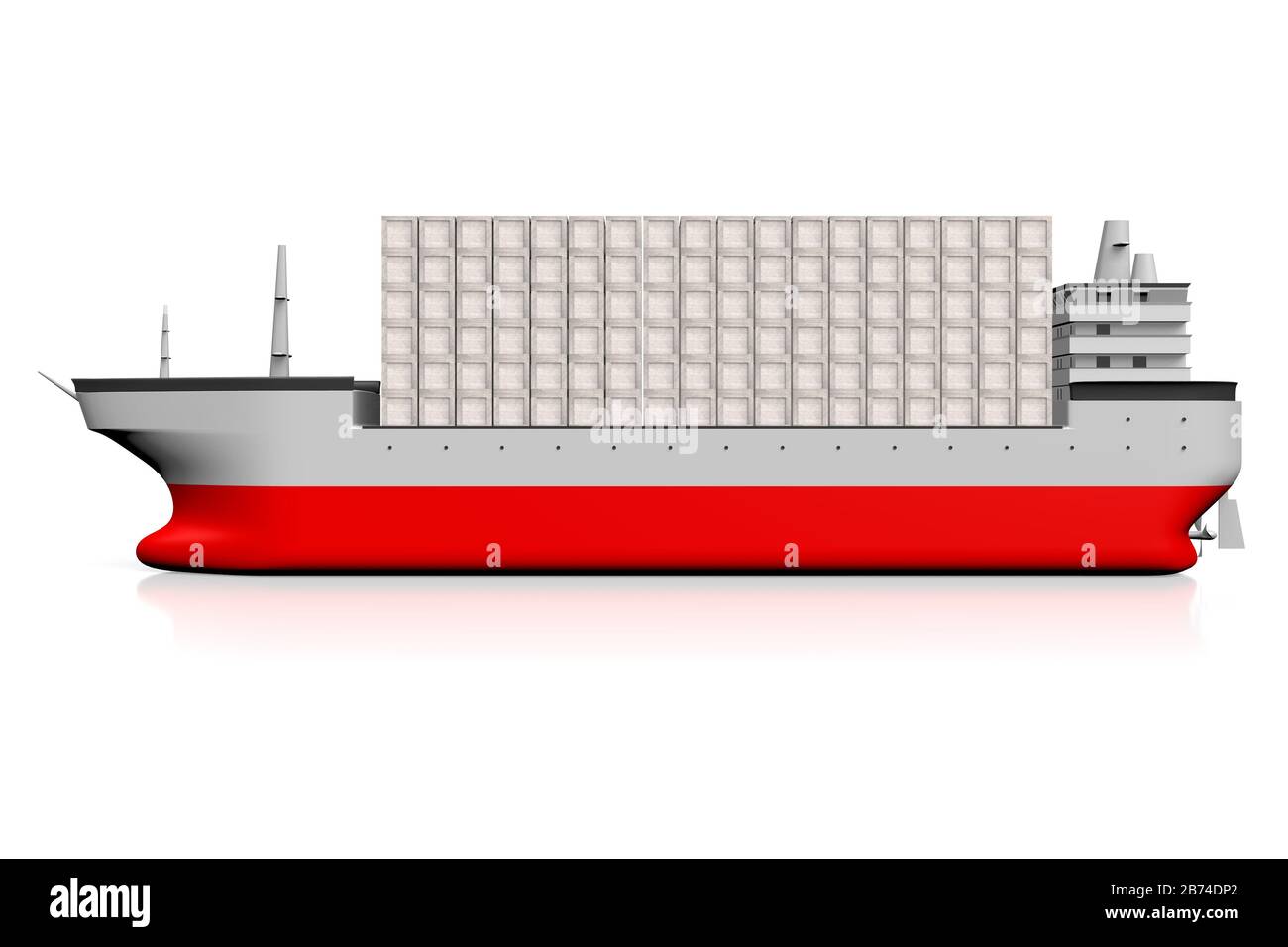 Container ship Cut Out Stock Images & Pictures - Alamy