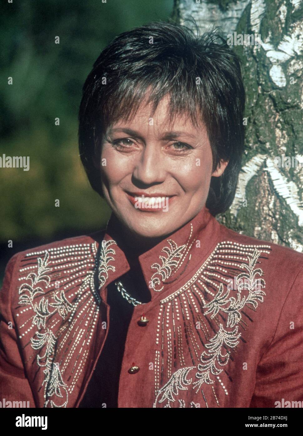 The former skier and Olympic champion Rosi Mittermaier at the beginning ...