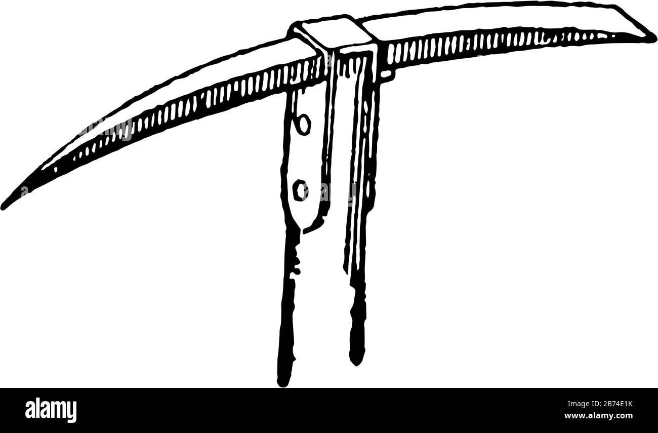 This illustration represents Pick Axe where edge on the end opposite ...