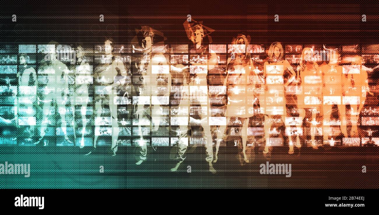 Customer Acquisition Marketing Sales Lead Concept Crowd Stock Photo - Alamy