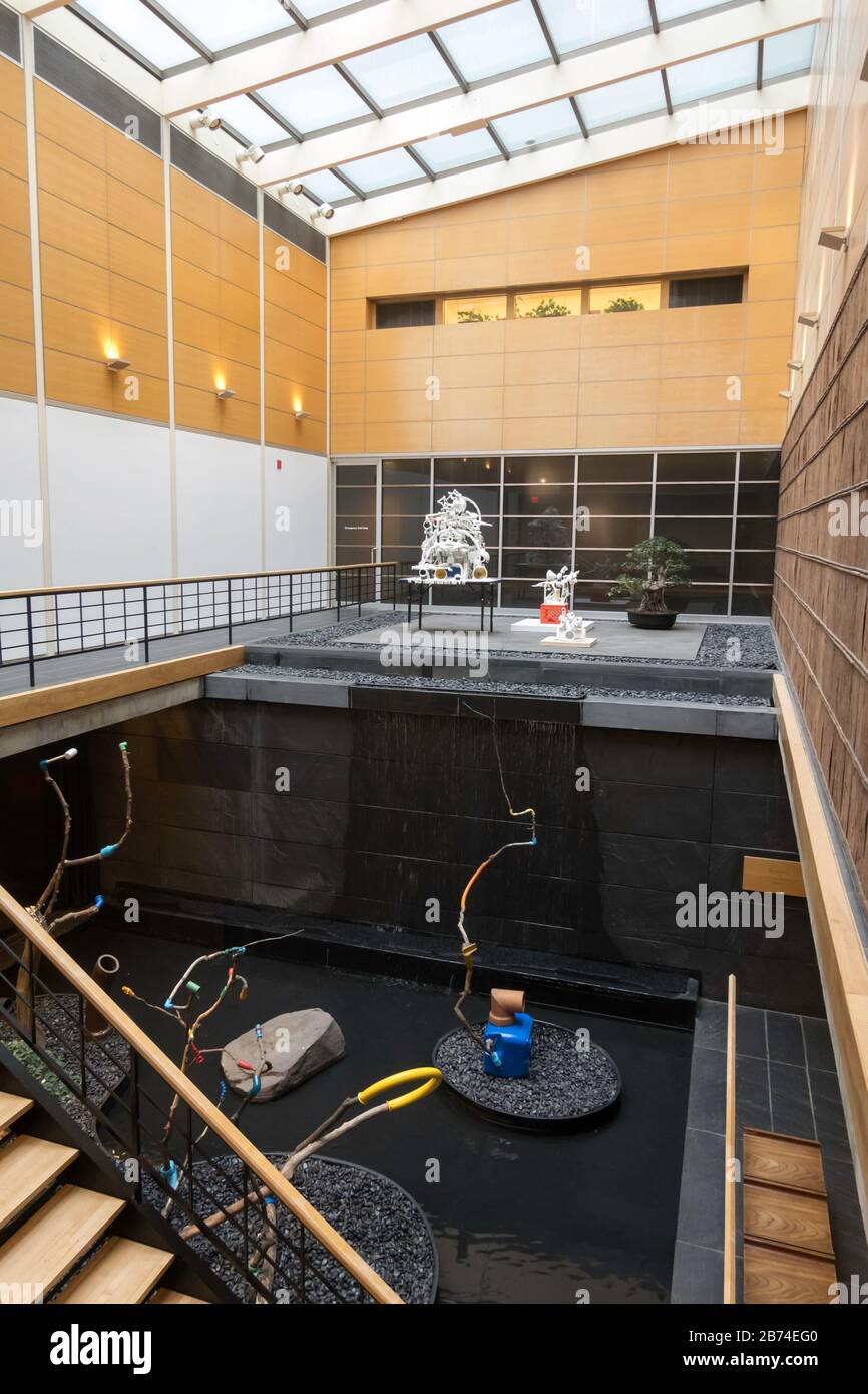 Atrium at Japan Society, NYC, USA Stock Photo - Alamy