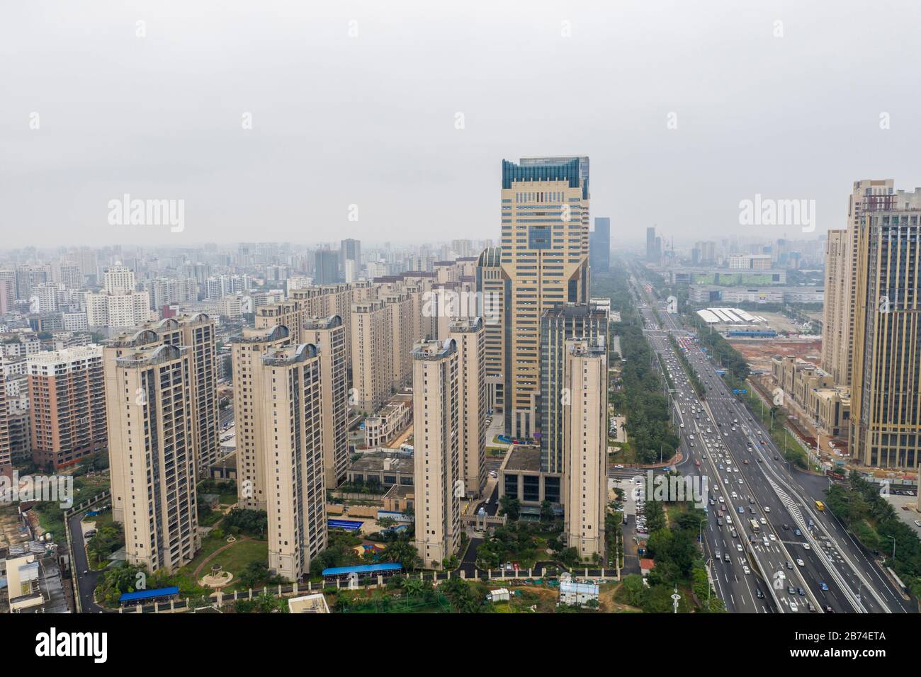 Asian city aerial Stock Photo - Alamy