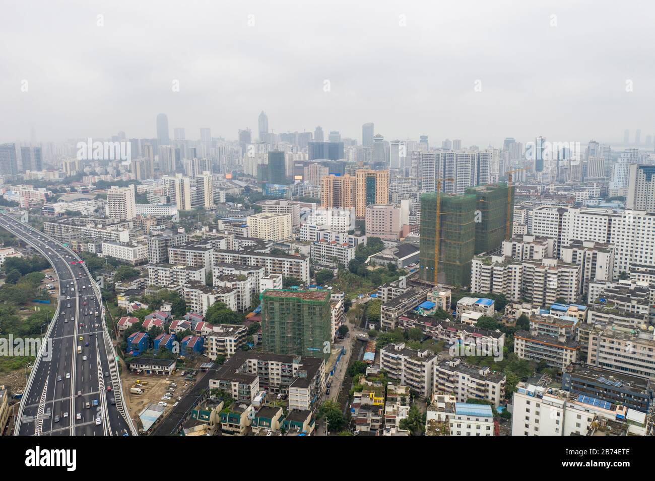 Asian city aerial Stock Photo - Alamy