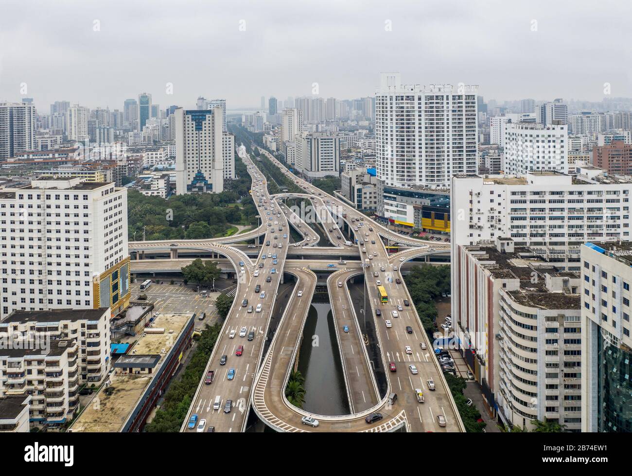 Asian city aerial Stock Photo - Alamy