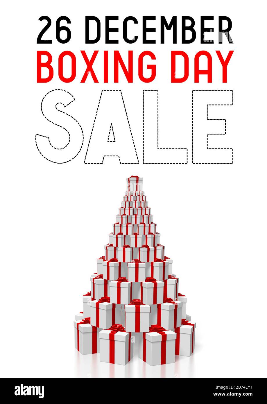 Boxing day banner template Cut Out Stock Images & Pictures - Alamy