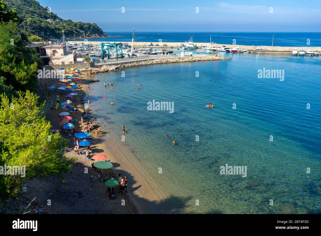walking through the seafront of San Marco di Castellabate Stock Photo ...