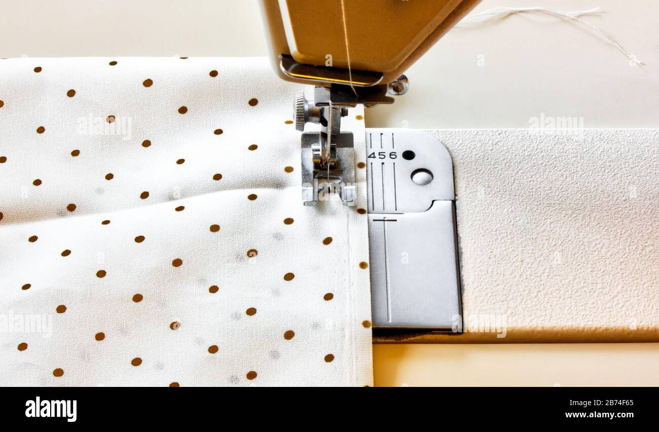 Modern sewing machine close up view Stock Photo - Alamy