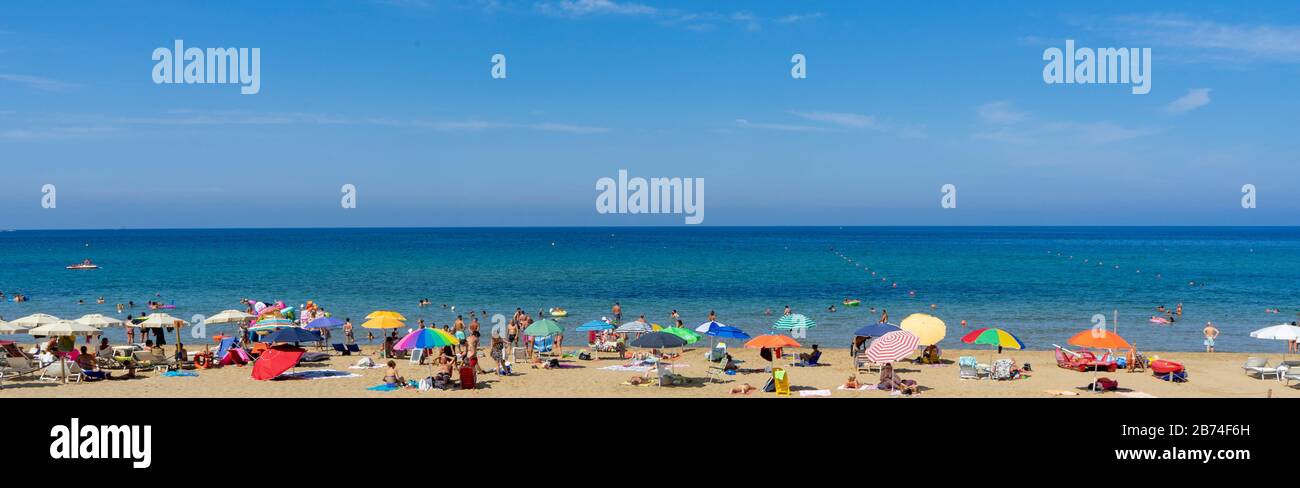 walking through the seafront of San Marco di Castellabate Stock Photo ...