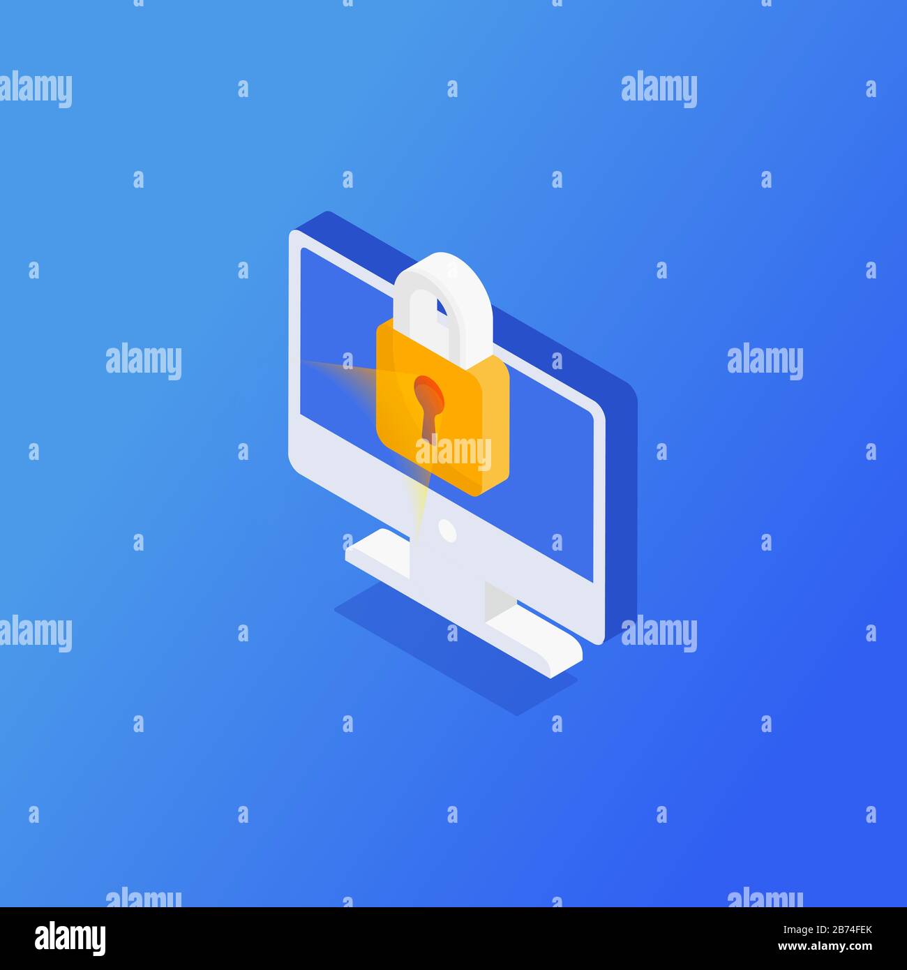 Protection of personal data, photo from hacker attacks on the computer ...