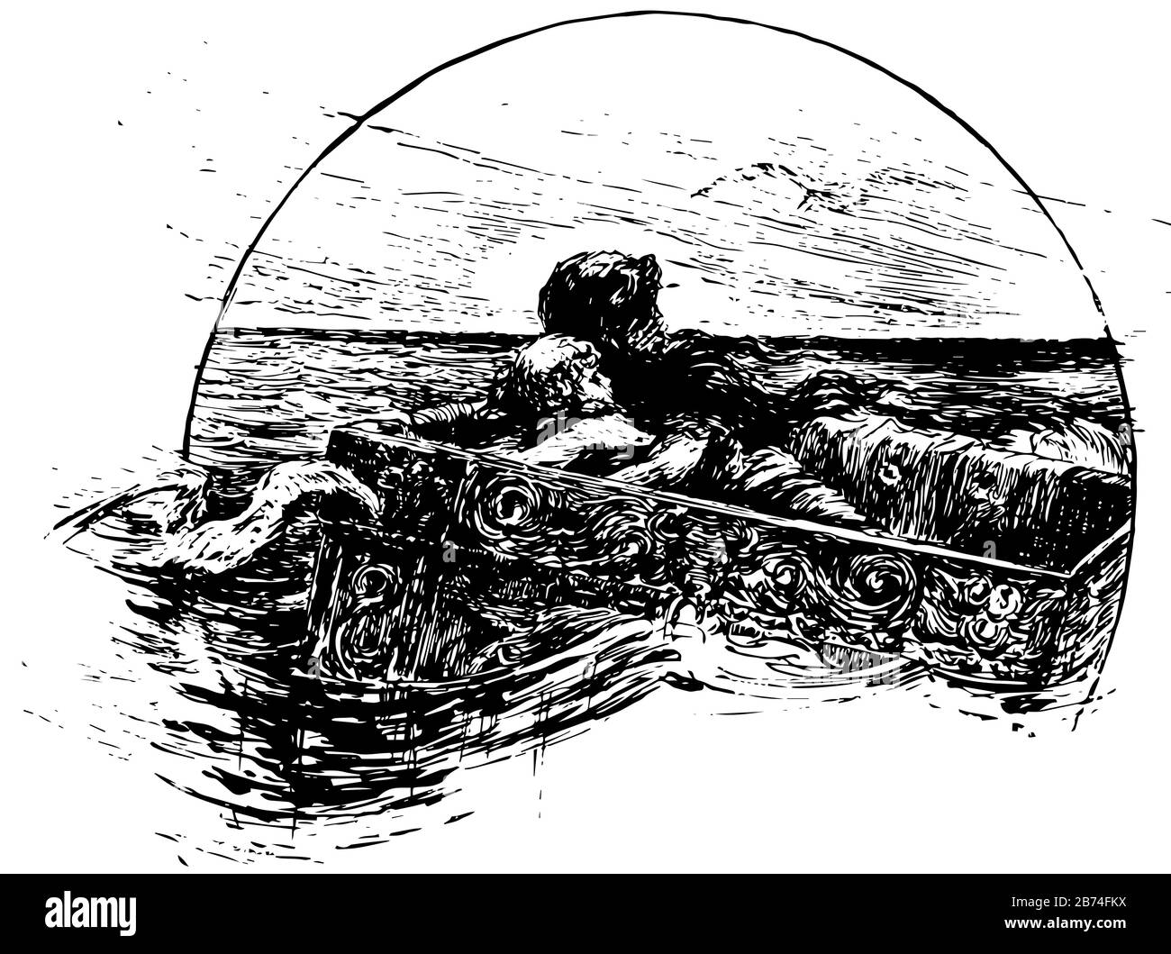 Into a head sea Cut Out Stock Images & Pictures - Alamy