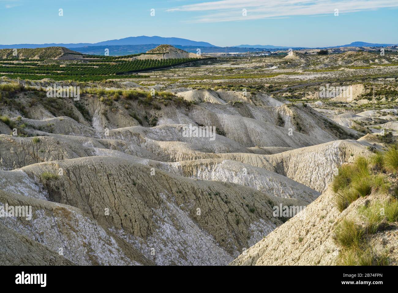 The Badlands Of Abanilla And Mahoya In The Murcia Region In Spain Stock The Badlands Of Abanilla And Mahoya In The Murcia Region In Spain Stock